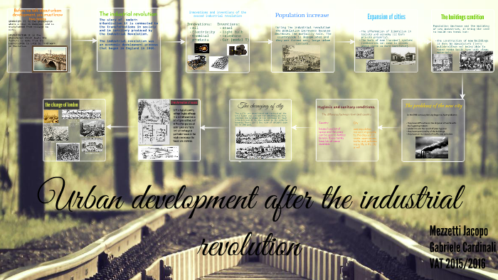 Urban development after the industrial revolution. by federico carta on ...
