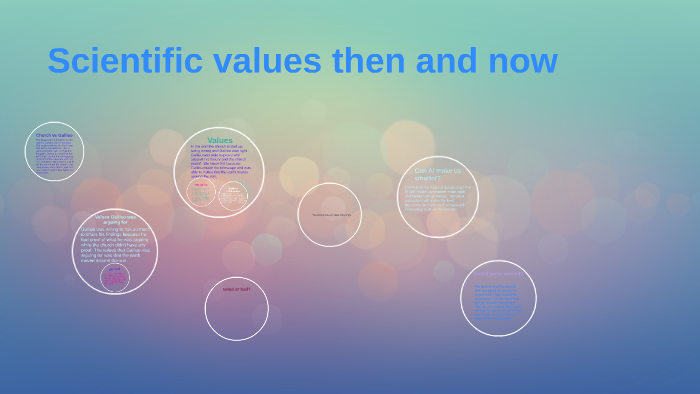Scientific values then and now by Jasmine zavala on Prezi