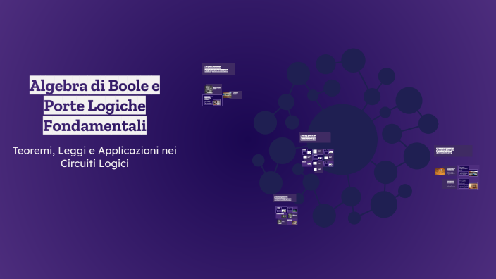Algebra di Boole e Porte Logiche Fondamentali by Giuseppe Giustino on Prezi