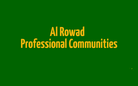 Al Rowad 2 by on Prezi