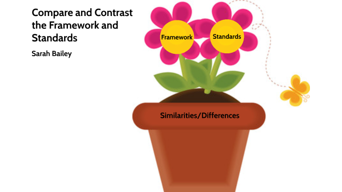 compare and contrast framework and standards by Sarah Bailey on Prezi