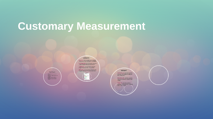 Customary Measurement by Erin Gough on Prezi