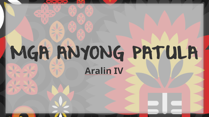 Mga anyong patula by Fedie Tabaquirao on Prezi