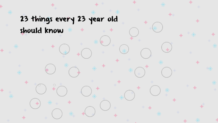 23 things every 23 year old should know by Ahmed Yousry on Prezi