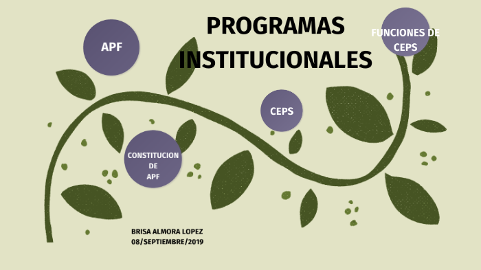 PROGRAMAS INSTITUCIONALES by Brisa Almora Lopez on Prezi