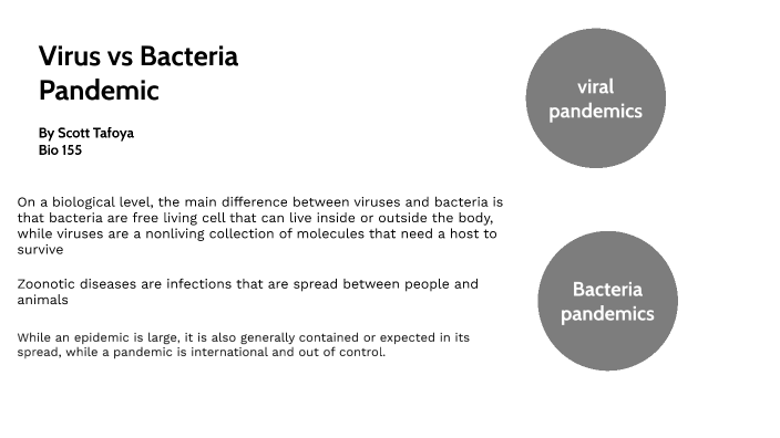 Virus vs bacteria pandemics by Scott Tafoya on Prezi