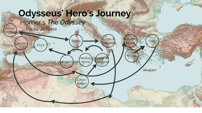 Odysseus' Hero's Journey by Paulette-Josephine Gass on Prezi