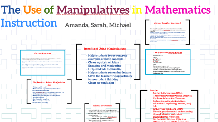 The Use of Manipulatives in by Michael L on Prezi