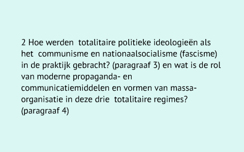 De totalitaire systemen en het verzet tegen het imperialisme by Lisa ...