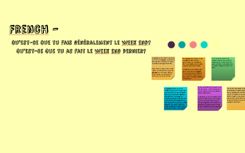 French - Qu'est-ce que tu fais généralement le week end? Qu'est-ce que ...