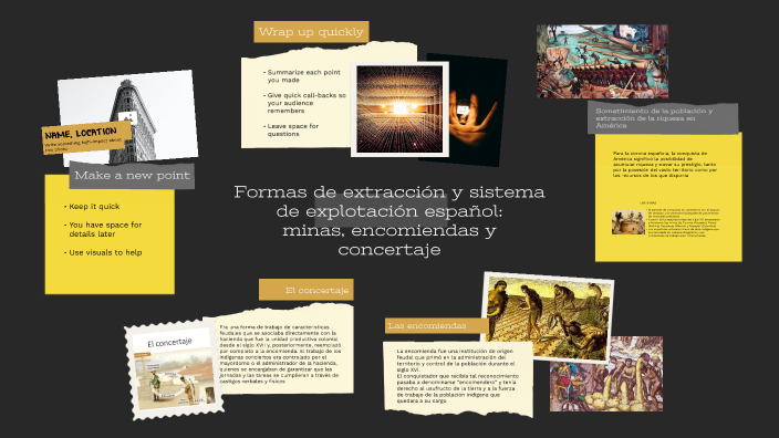 Formas de extracción y sistema de explotación español: minas ...