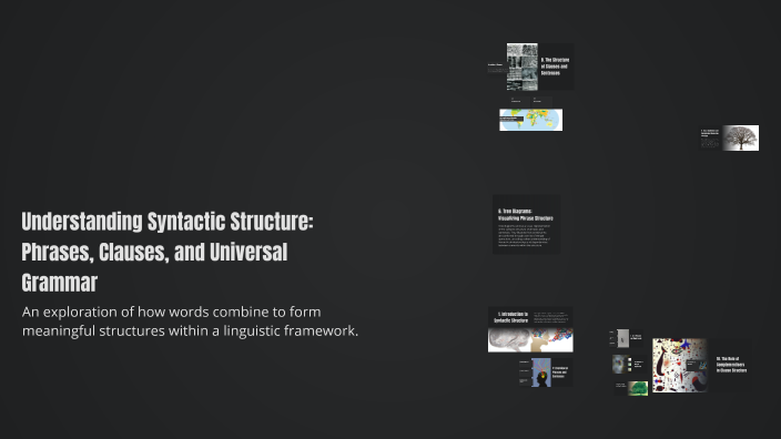 Understanding Syntactic Structure: Phrases, Clauses, and Universal ...