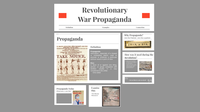 Revolutionary War Propaganda by Megan Pacelli on Prezi