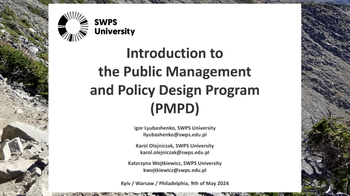 INTRO to PMPD 2024 by Karol Olejniczak on Prezi