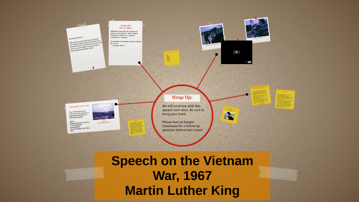 Speech on the Vietnam War, 1967 by on Prezi