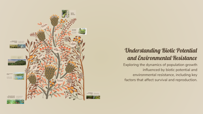 Understanding Biotic Potential and Environmental Resistance by ...