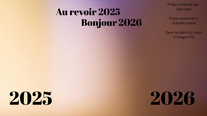 Au revoir 2024 Bonjour 2025 by Léa Cayer on Prezi