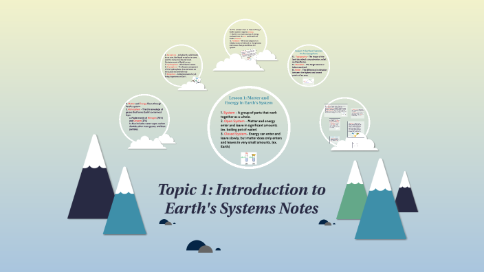 Topic 1: Introduction to Earth's Systems Notes by Matthew Viggiano on Prezi