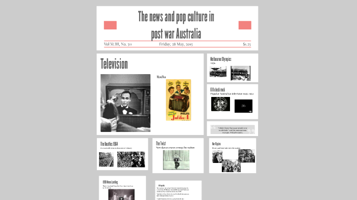 The news and pop culture in post war Australia by lauren hawkins on Prezi