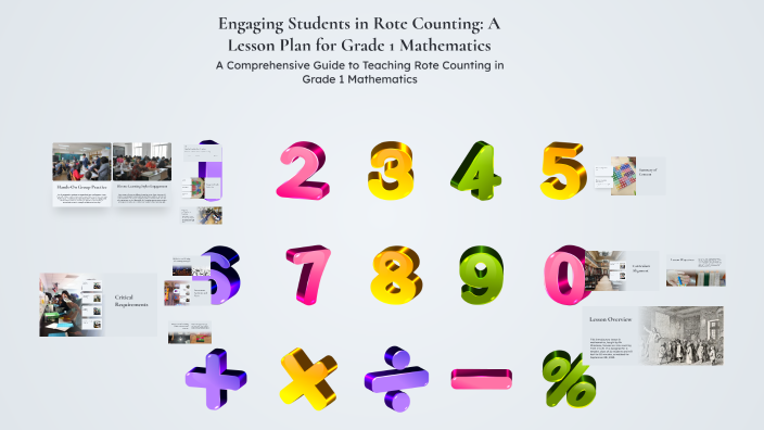 Engaging Students in Rote Counting: A Lesson Plan for Grade 1 ...