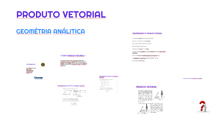 PRODUTO VETORIAL by THAYSE BARRETO on Prezi