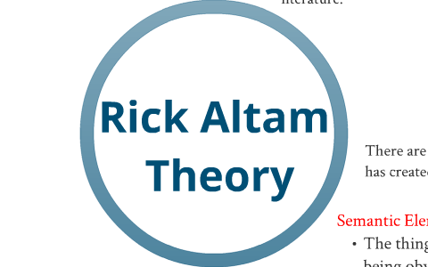Rick Altman Theory by Danielle Halsey on Prezi