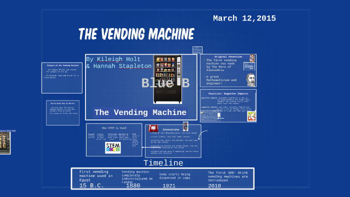The History of the vending machine by Hannah Stapleton