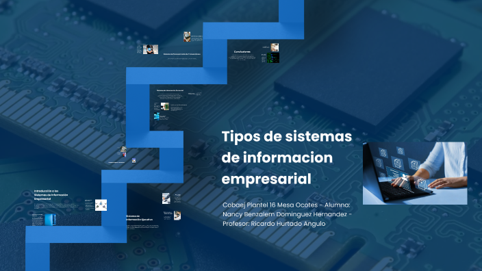Tipos de sistemas de informacion empresarial by Nancy Dominguez on Prezi