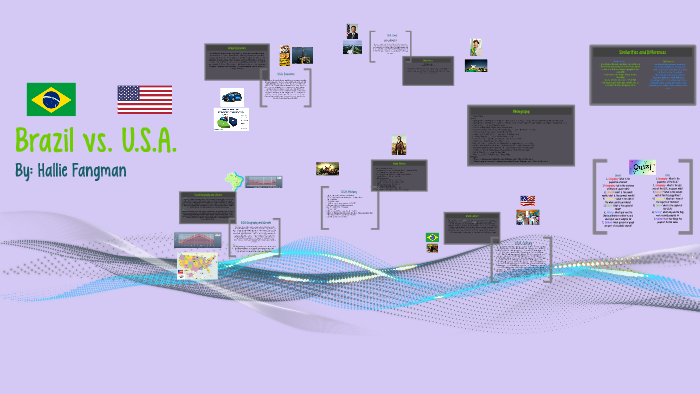Brazil vs. U.S.A. Geography by Hallie Fangman on Prezi