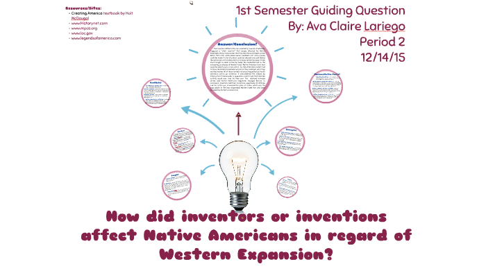 How did inventors or inventions affect Native Americans in regard of ...