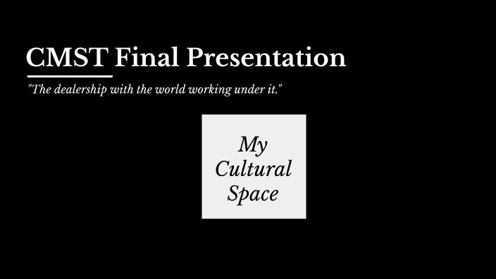 CMST Final Presentation by gavin swoik on Prezi