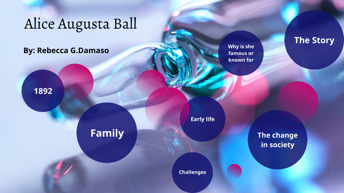 Who was Alice Augusta Ball by Rebecca Damaso on Prezi