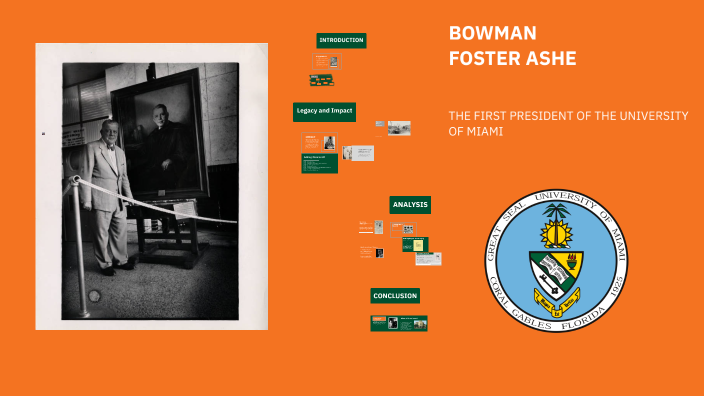 History of the First President of the University of Miami by Kaden ...