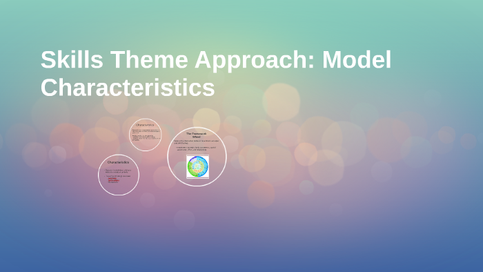 Skills Theme Approach: Model Characteristics by Victoria Bartley on Prezi