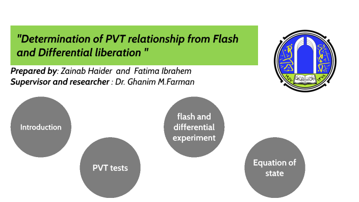 Determination of PVT relationship from Flash and Differential ...