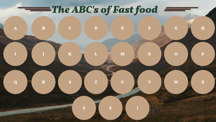 ABC's of Fast Food by komenda preston on Prezi
