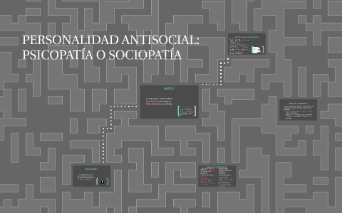 PERSONALIDAD ANTISOCIAL: PSICOPATÍA O SOCIOPATÍA by Marc Tugues Magriña ...