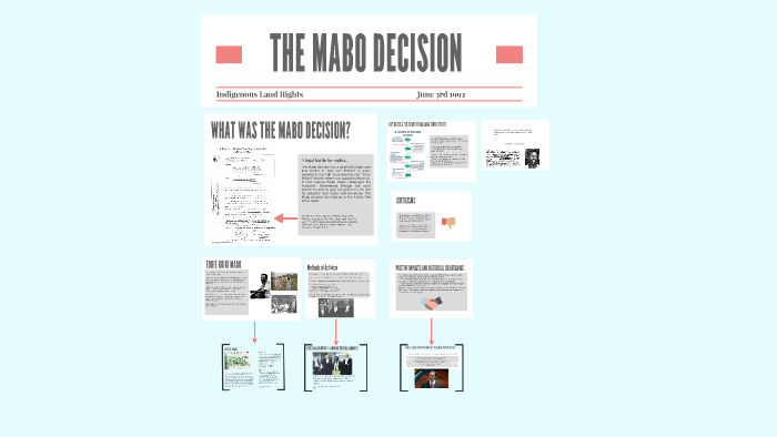 THE MABO DECISION by Pippi Cullinan on Prezi