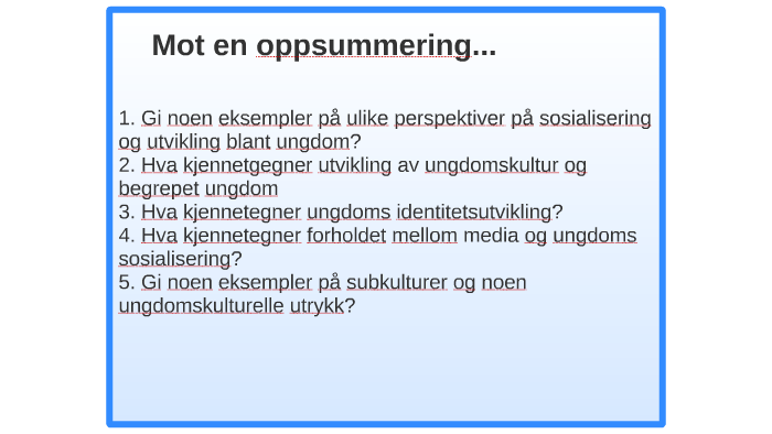 Oppsummering SAM1030 by Einar Eidsaa Edland on Prezi