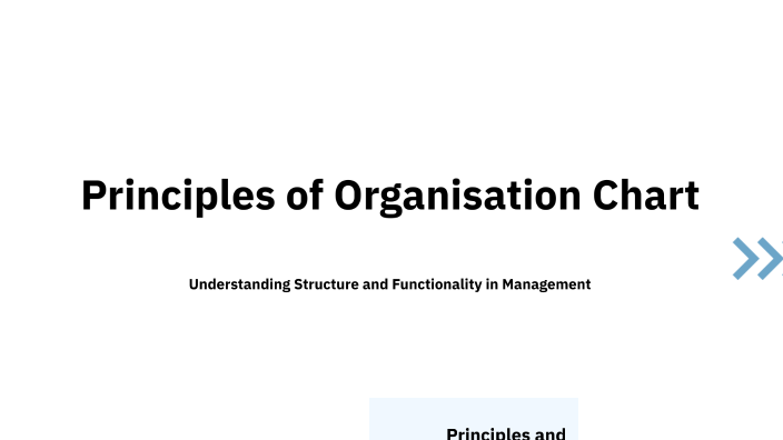 Principles of Organisation Chart by Sanjay on Prezi