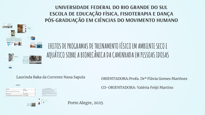 EFEITOS DE PROGRAMAS DE TREINAMENTO FÍSICO EM AMBIENTE SECO E AQUÁTICO ...