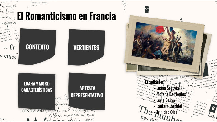 El Romanticismo en Francia by Valeria Valbuena on Prezi