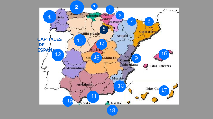 Capitales de España by Diego .. on Prezi