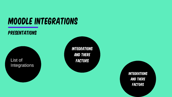 Moodle Integrations by saschell edwards on Prezi