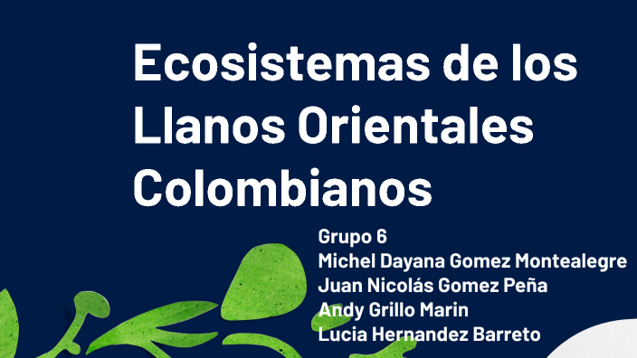Ecosistemas de los Llanos Orientales Colombianos by Juan Nicolás Gómez ...