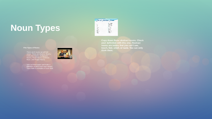 Noun Types by Catalina Clark-Reed on Prezi