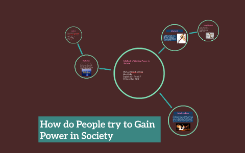 How do People try to Gain Power in Society by michael slimak-vining on ...