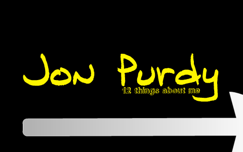12 things about Jon Purdy by Jon Studie