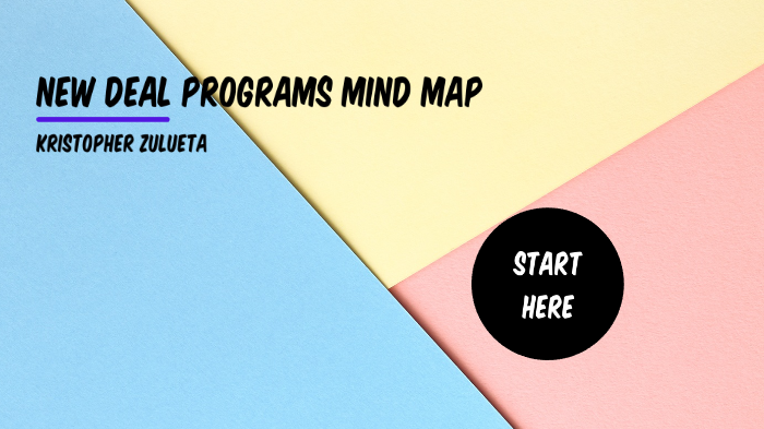 new deal programs mind map by Kikko K on Prezi