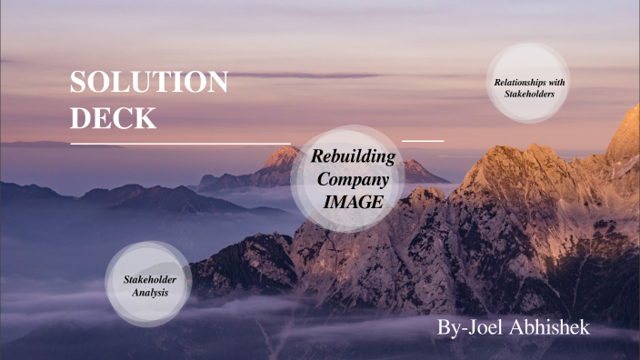Solution Deck by Joel Abhishek on Prezi